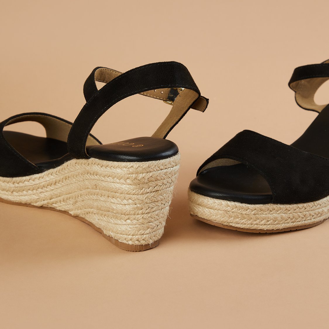 Buy CODE Ankle Strap Espadrille Wedges from CODE at just INR 1499.0