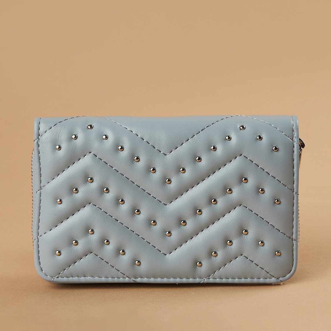 Buy GINGER Embellished Zip-Around Wallet from Ginger at just INR 1099.0