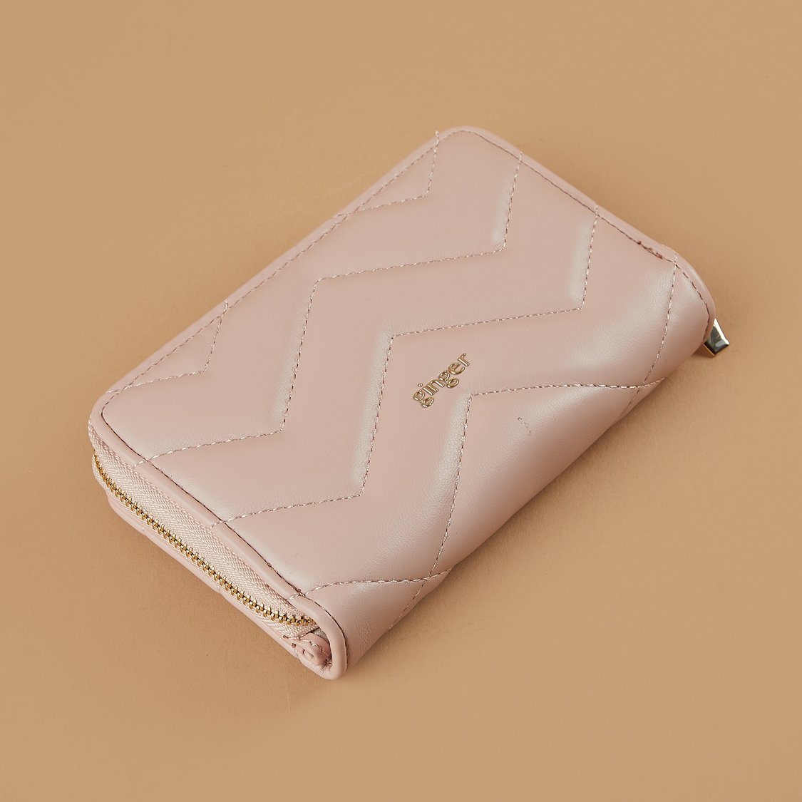 Buy GINGER Embellished Zip-Around Wallet from Ginger at just INR 1099.0