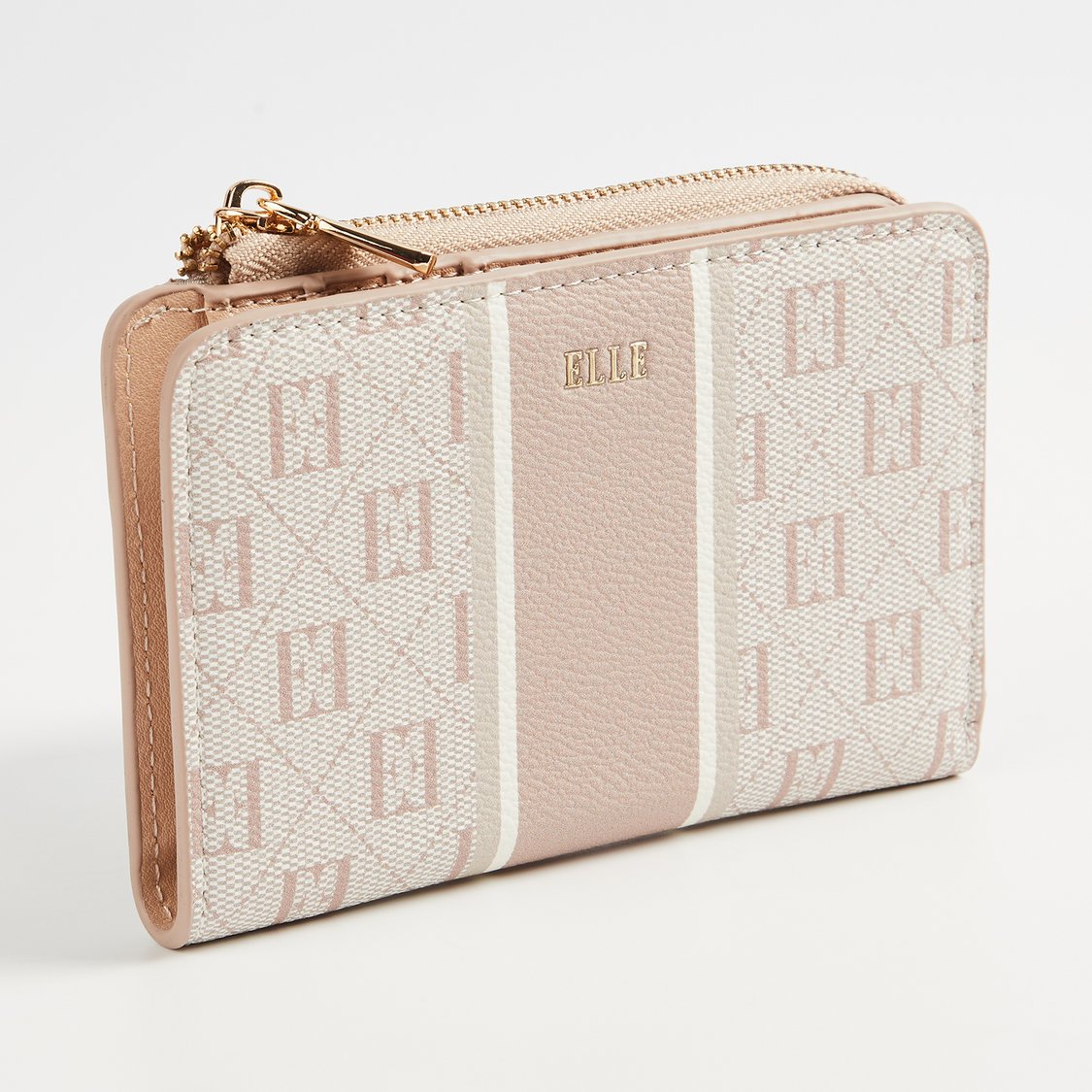 Buy ELLE Monogram Zip-Around Wallet from Elle at just INR 1499.0