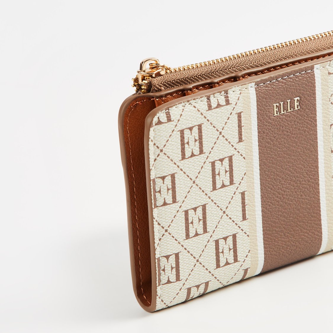 Buy ELLE Monogram Zip-Around Wallet from Elle at just INR 1499.0