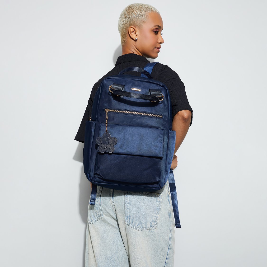 Buy GINGER Solid Laptop Backpack from Ginger at just INR 2499.0