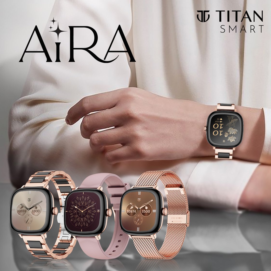 Buy TITAN Aira Digital Smart Watch - 95416KM02K from Titan at just INR ...