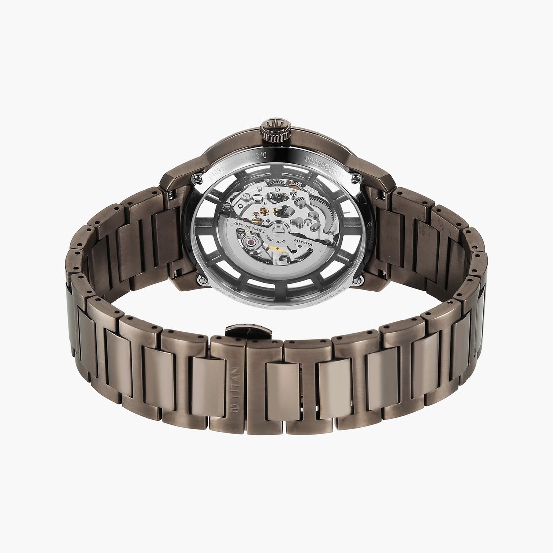 Buy TITAN See-Through Skeletal Bracelet Strap Automatic Watch ...