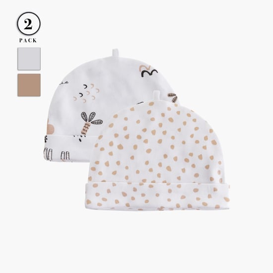 Juniors Printed Beanie - Set of 2