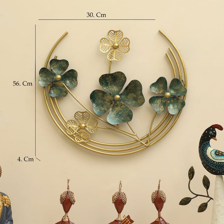 Buy VEDAS Mystical India Metal Round Flower Wall Accent from Vedas at ...