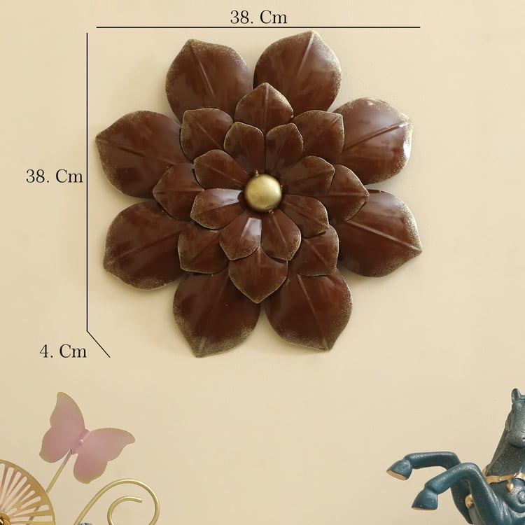 Buy VEDAS Mystical India Grace Metal Flower Wall Accent from Vedas at ...