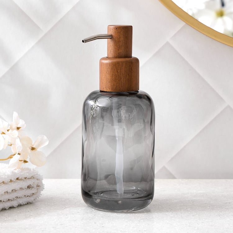 Buy Nova Mineral Ben Glass Soap Dispenser - 360ml from Home Centre at ...