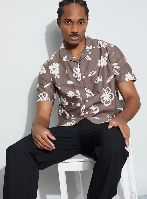 Buy CODE UNWIND Floral Print Regular Fit Shirt from Code Unwind at just ...