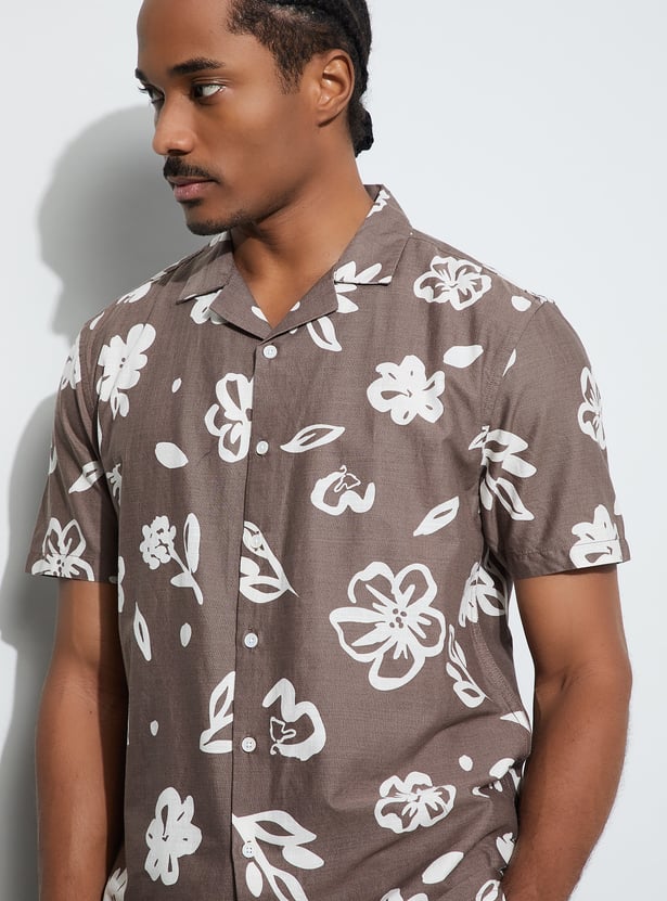 Buy CODE UNWIND Floral Print Regular Fit Shirt from Code Unwind at just ...
