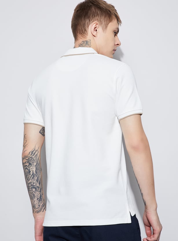 Buy FAME FOREVER Solid Polo T-shirt from Fame Forever at just INR 899.0