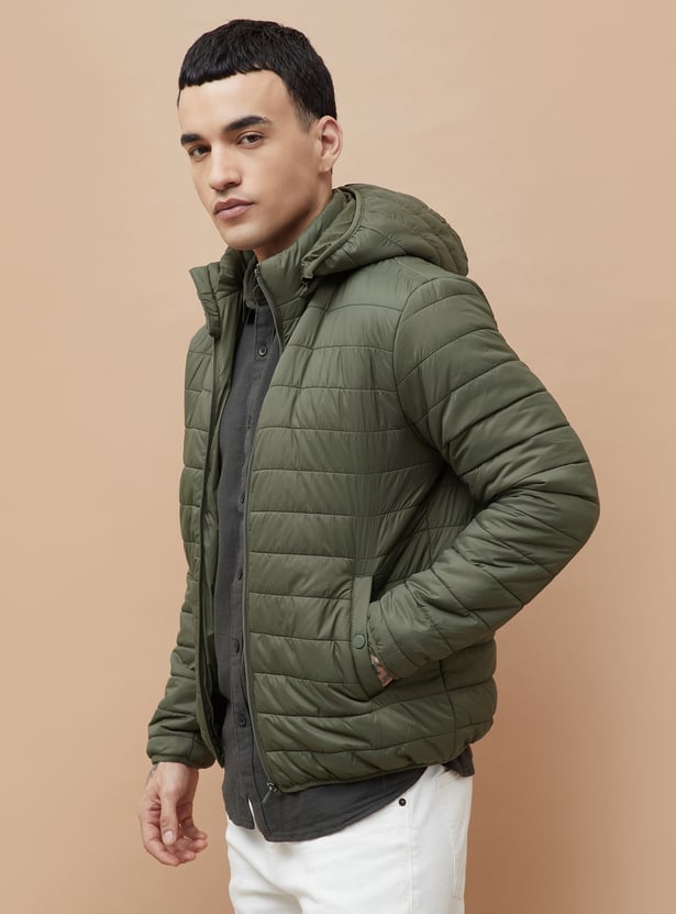 Buy FAME FOREVER Quilted Hooded Puffer Jacket from Fame Forever at just ...