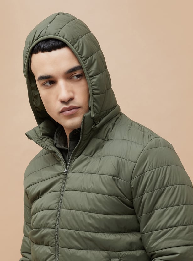 Buy FAME FOREVER Quilted Hooded Puffer Jacket from Fame Forever at just ...