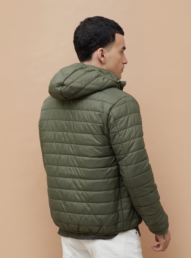 Buy FAME FOREVER Quilted Hooded Puffer Jacket from Fame Forever at just ...