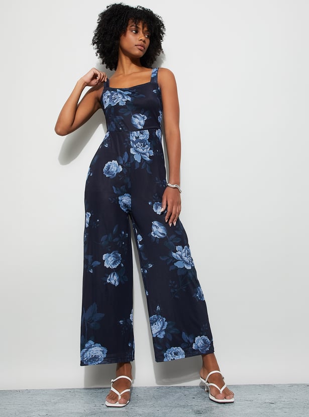 Buy GINGER Floral Print Jumpsuit from Ginger at just INR 1699.0