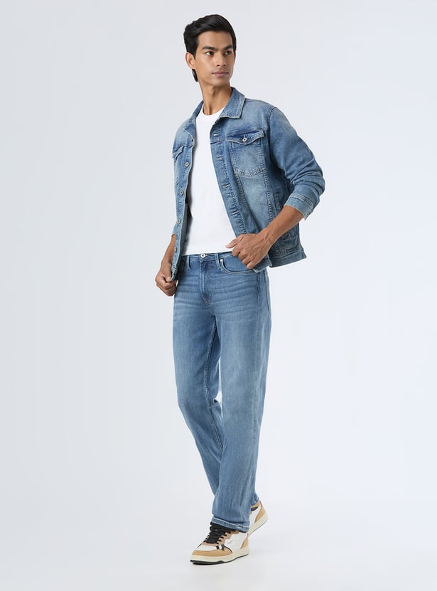 Buy PEPE JEANS Light Washed Comfort Fit Jeans from Pepe Jeans at just ...