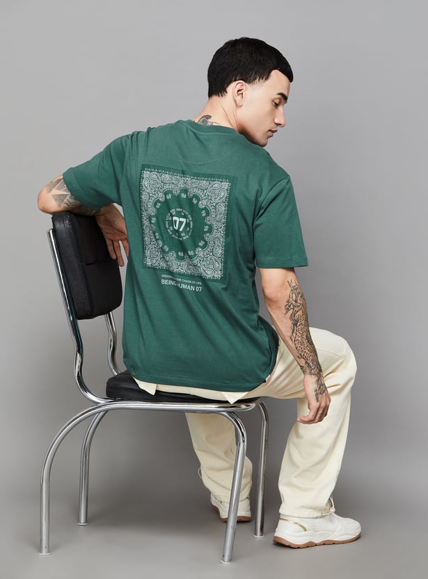 Buy BEING HUMAN Paisley Back Print T-shirt from Being Human at just INR ...
