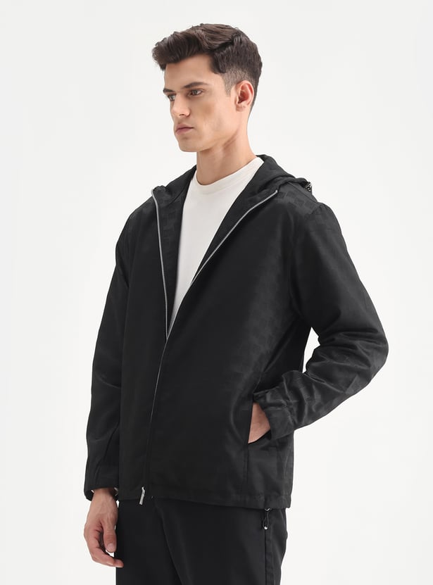 Buy RARE RABBIT Printed Hooded Jacket from Rare Rabbit at just INR 5999.0