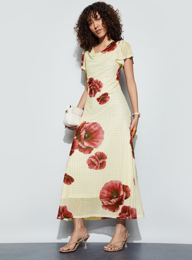 Buy CODE Floral Print Maxi Dress from CODE at just INR 1999.0