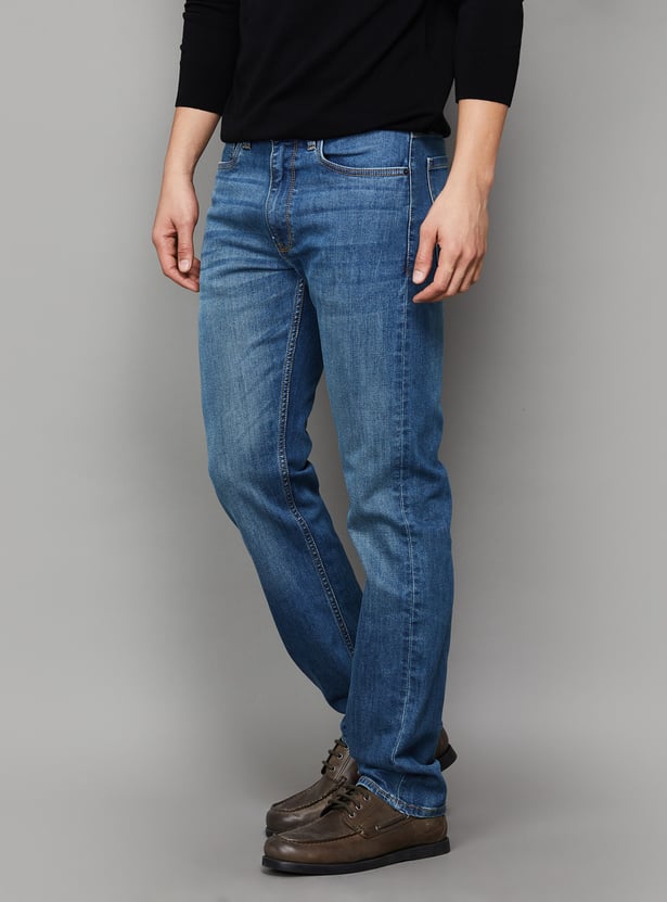 Buy LP JEANS Stonewashed Slim Straight Jeans from LP Jeans at just INR ...