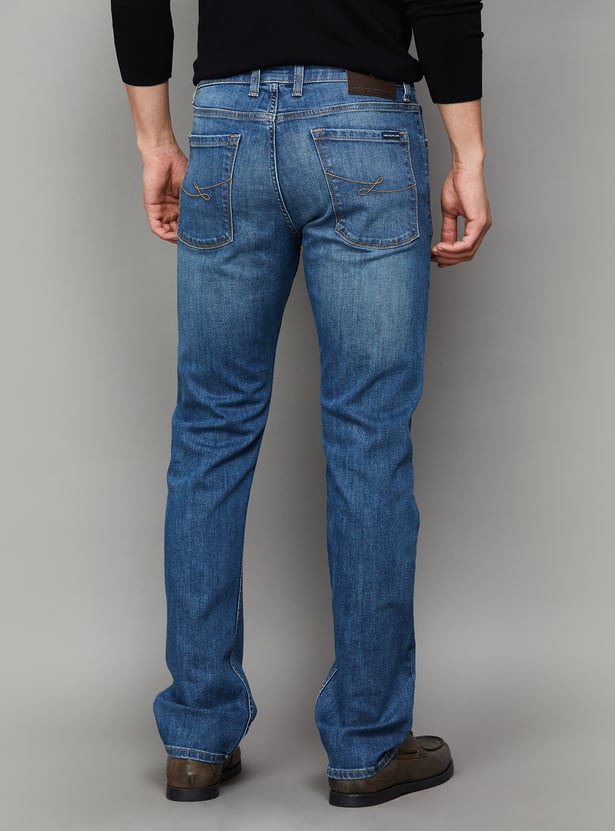 Buy LP JEANS Stonewashed Slim Straight Jeans from LP Jeans at just INR ...