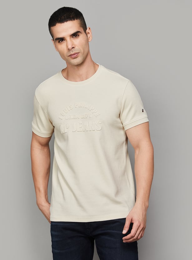 Buy LP JEANS Brand Logo Appliqued T-shirt from LP Jeans at just INR 1899.0