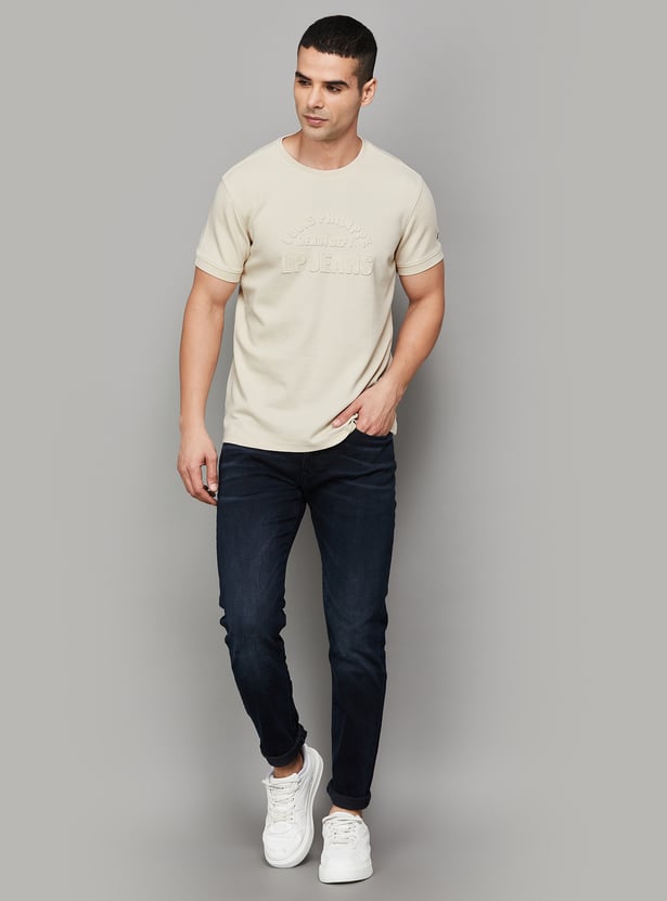 Buy LP JEANS Brand Logo Appliqued T-shirt from LP Jeans at just INR 1899.0