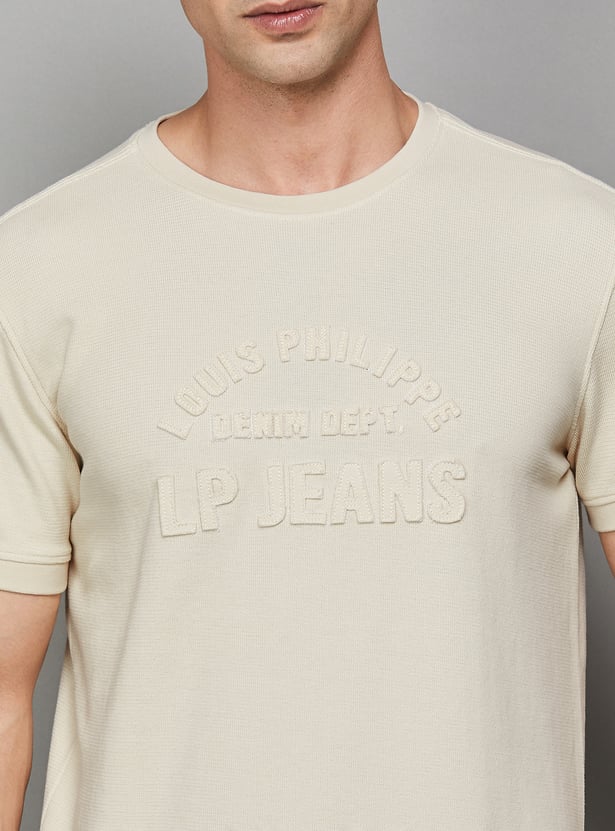 Buy LP JEANS Brand Logo Appliqued T-shirt from LP Jeans at just INR 1899.0