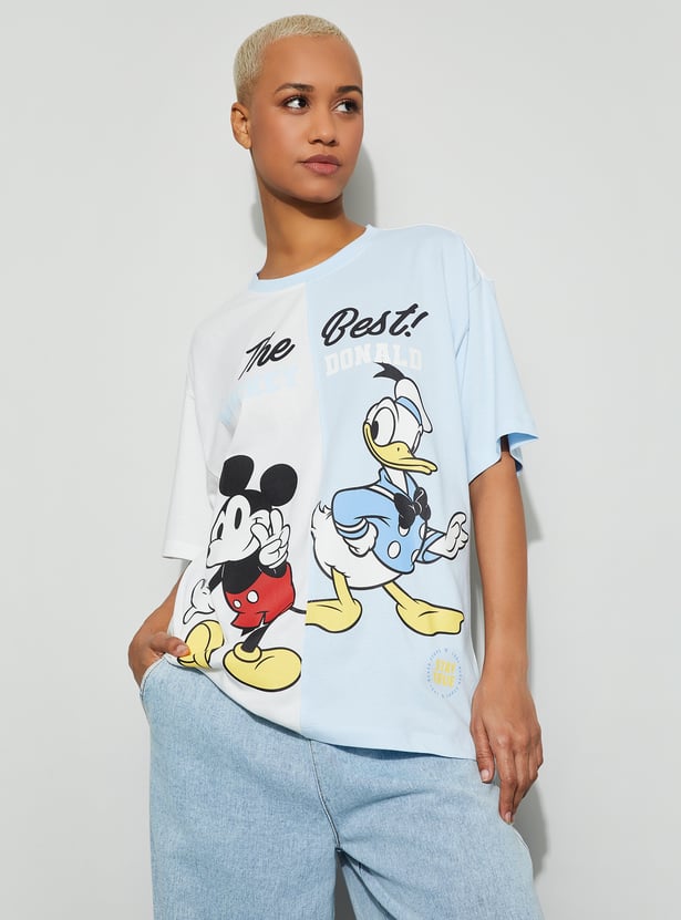 Buy GINGER Mickey Mouse Print T-shirt from Ginger at just INR 899.0