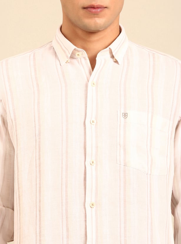 Buy LINEN CLUB STUDIO Striped Regular Fit Shirt from Linen Club Studio ...