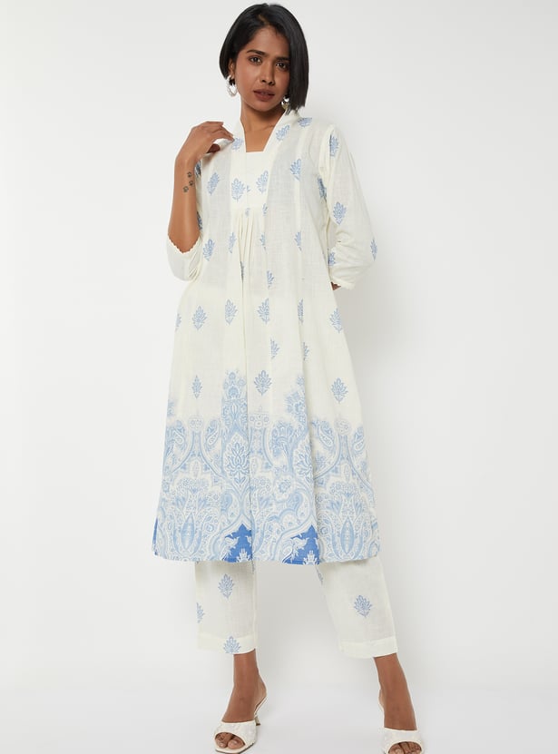 Buy Women Printed A-line Kurta Set Online at just Rs. 1199.0 ...