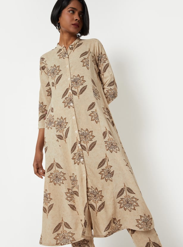 Buy Women Printed A-line Kurta Set Online at just Rs. 999.0 ...