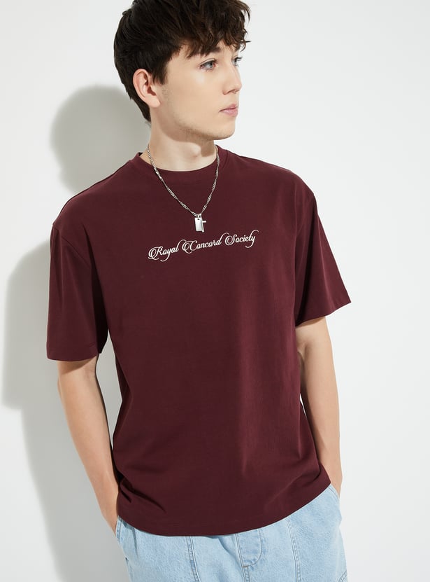 Buy URB_N Men Applique Oversized T-shirt Online at just Rs. 699.0 ...