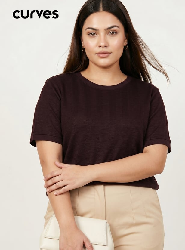 Buy Women Striped Knit Top Online at just Rs. 499.0 - 1000016692516 ...
