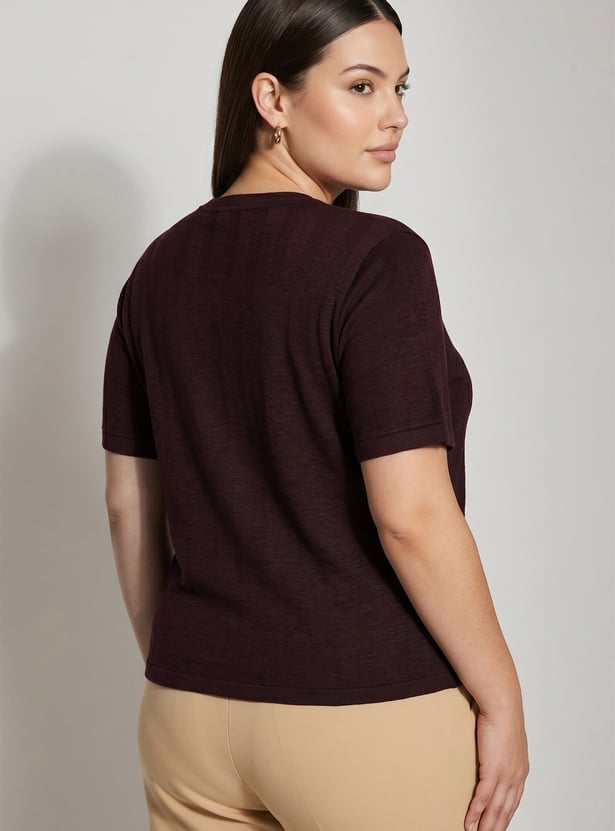 Buy Women Striped Knit Top Online at just Rs. 499.0 - 1000016692516 ...