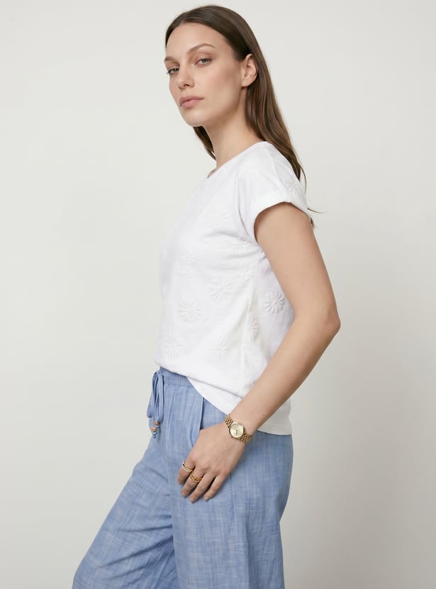 Buy Women Embroidered T-shirt Online at just Rs. 299.0 - 1000016729317 ...