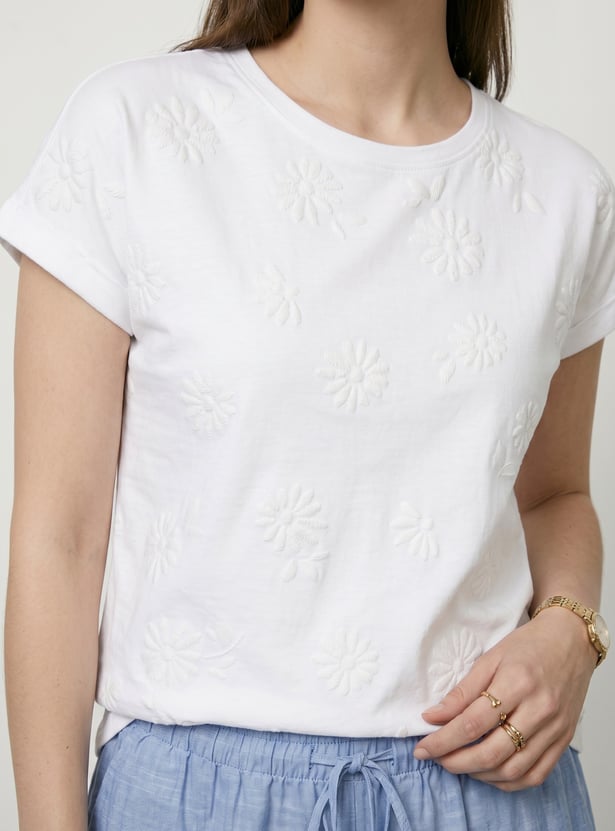Buy Women Embroidered T-shirt Online at just Rs. 299.0 - 1000016729317 ...